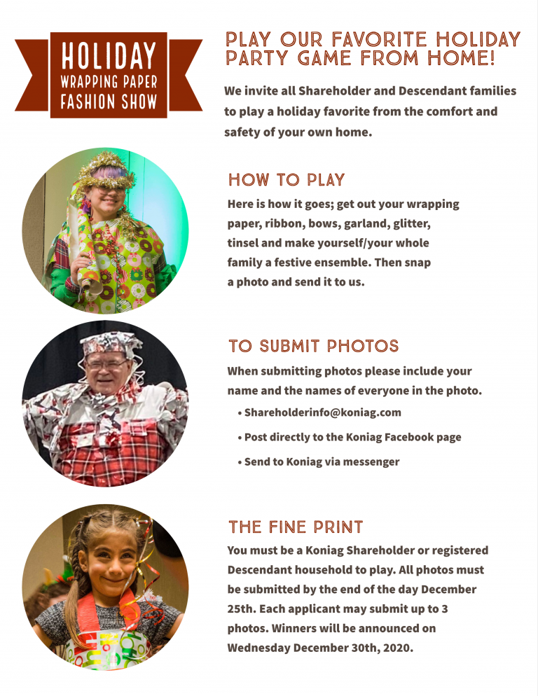 Play the Holiday Paper Fashion Show With Koniag and Win Prizes! - Koniag